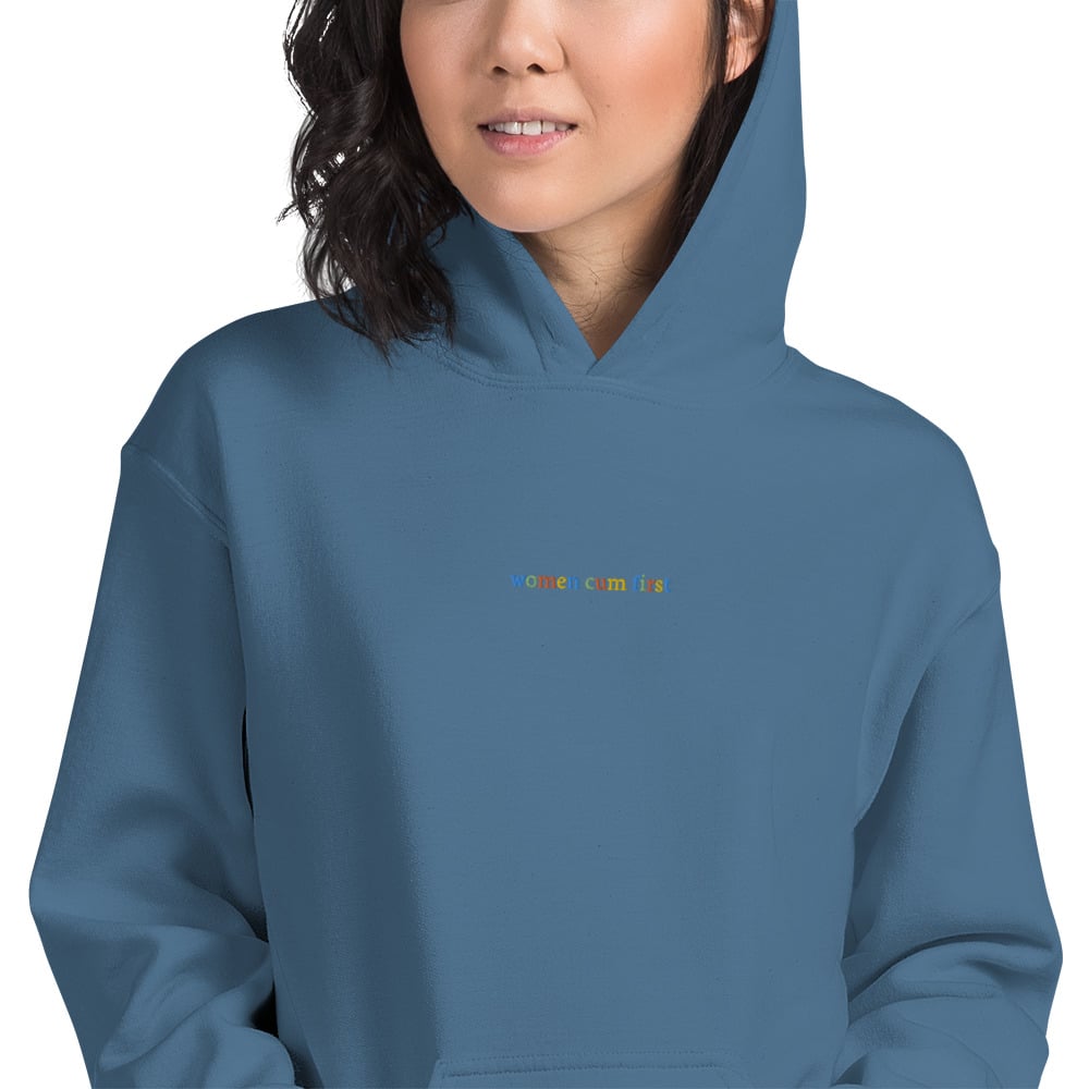 Women Cum First Unisex Hoodie Tee List
